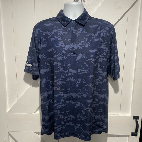 Walter Hagen | Shirts | Walter Hagen Folds Of Honors Mens Blue Camo ...